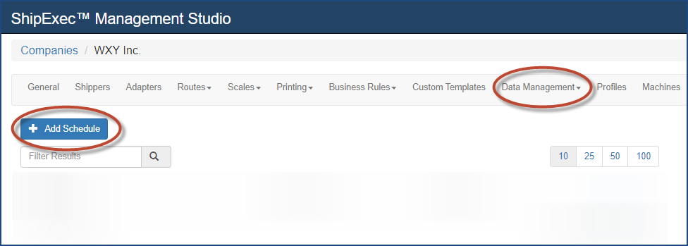 Adding Mapping Schedule