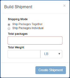 Building a Shipment