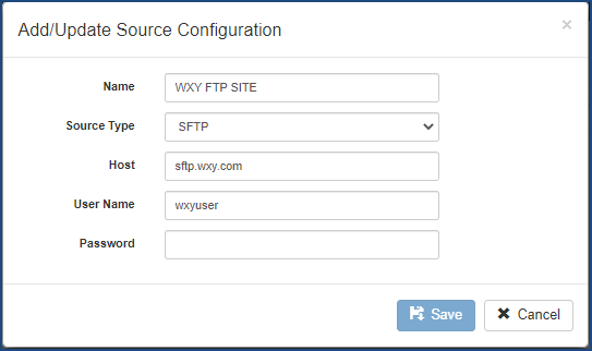 Adding Data Source Configuration