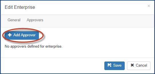 Adding Approvers to an Enterprise