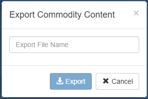Exporting Commodity Content