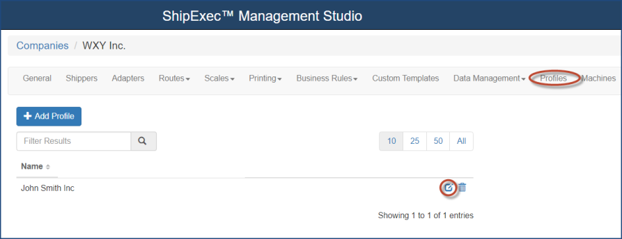Adding Pickup Configuration