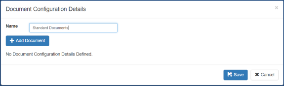 Adding Document Configurations