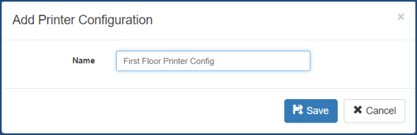 Adding Printer Configurations