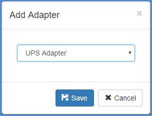 Adding a UPS Adapter Registration
