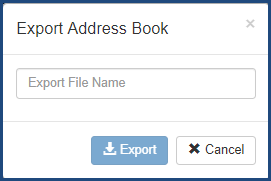 Exporting Address Books