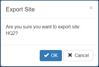 Exporting Sites