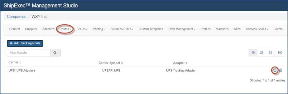 Modifying Tracking Routes
