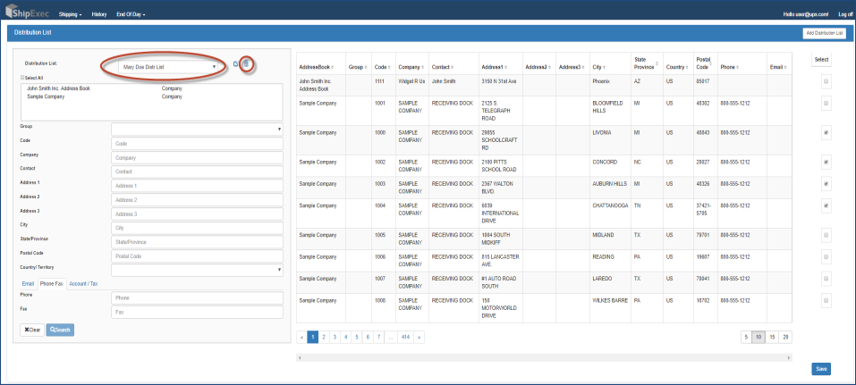 Deleting Distribution Lists