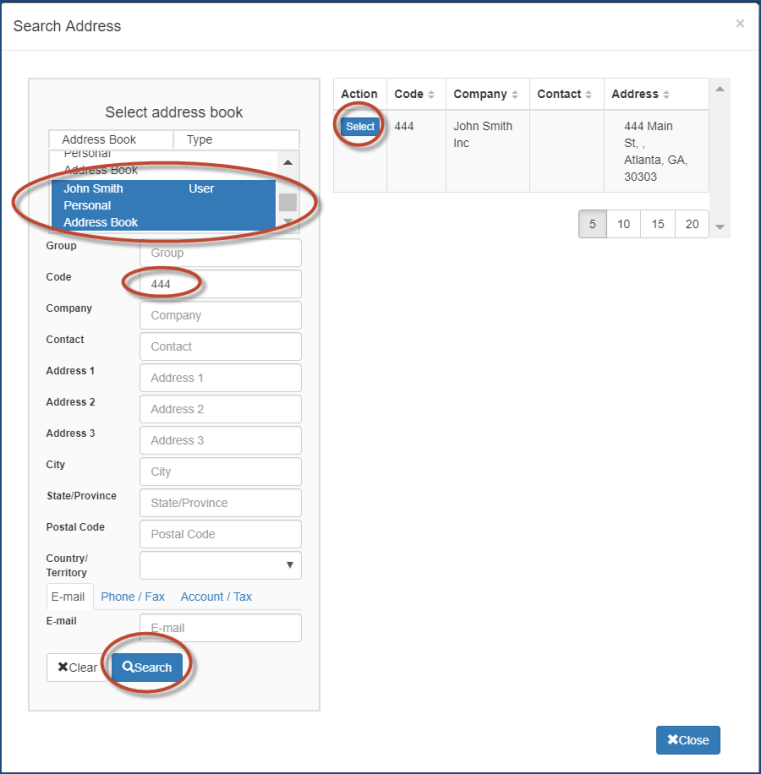 Updating Address Books